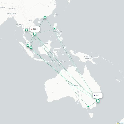 Flights from Ho Chi Minh City to Sydney – Schedules & Airlines | eoob.sg
