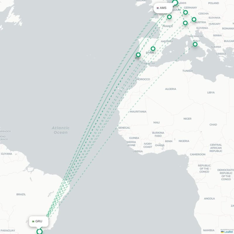 Voos de Amesterdão para São Paulo – Horários e companhias aéreas | eoob ...