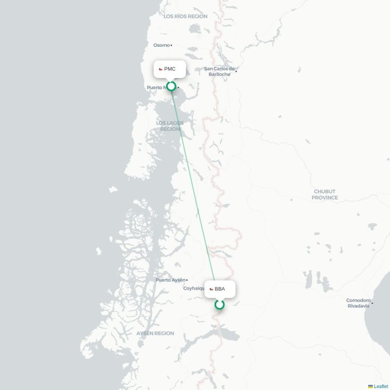 Vuelos de Balmaceda a Puerto Montt – Horarios y aerolíneas | eoob.cl