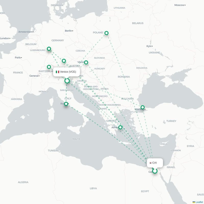 Voli da Cairo a Venezia – Orari e compagnie aeree | eoob.it