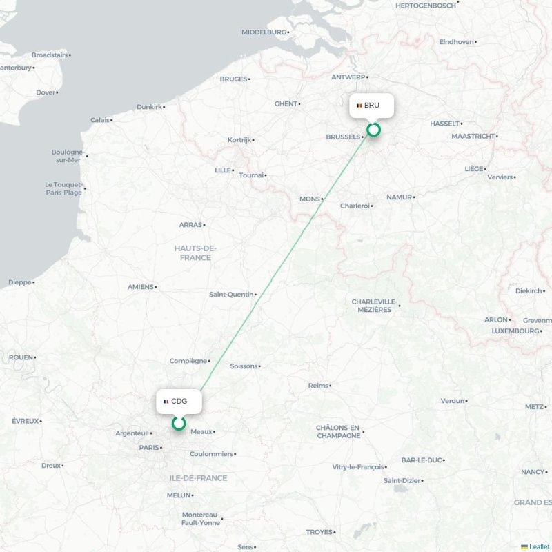Vluchten van Parijs naar Brussel – dienstregelingen & maatschappijen ...