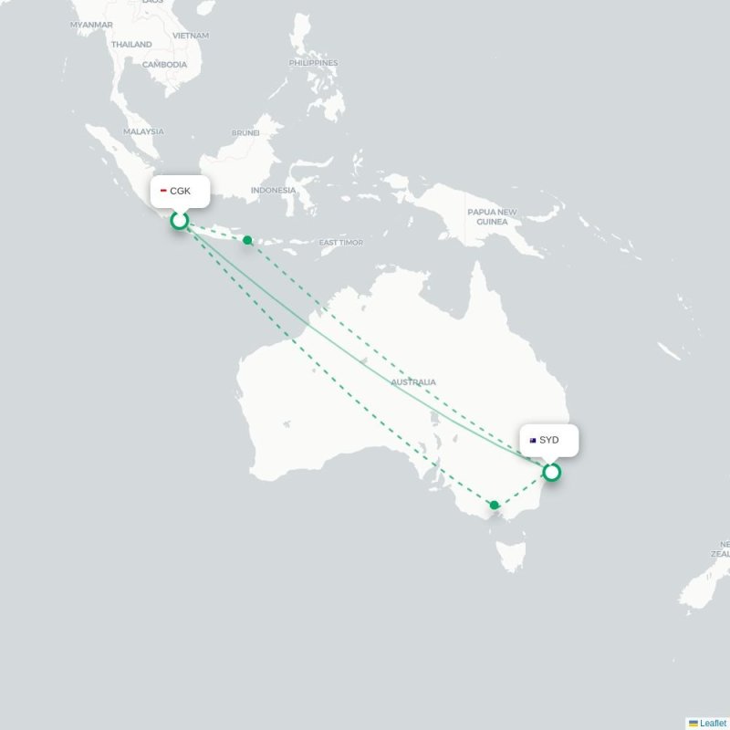 Flights from Jakarta to Sydney – Schedules & Airlines | eoob.com.au