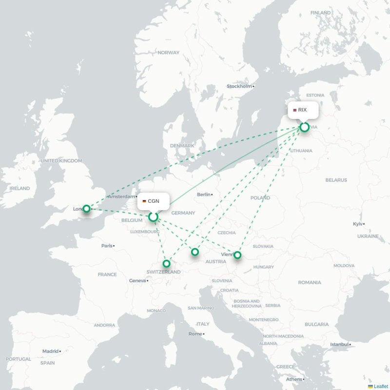 Flüge von Köln nach Riga – Flugpläne & Airlines | eoob.de
