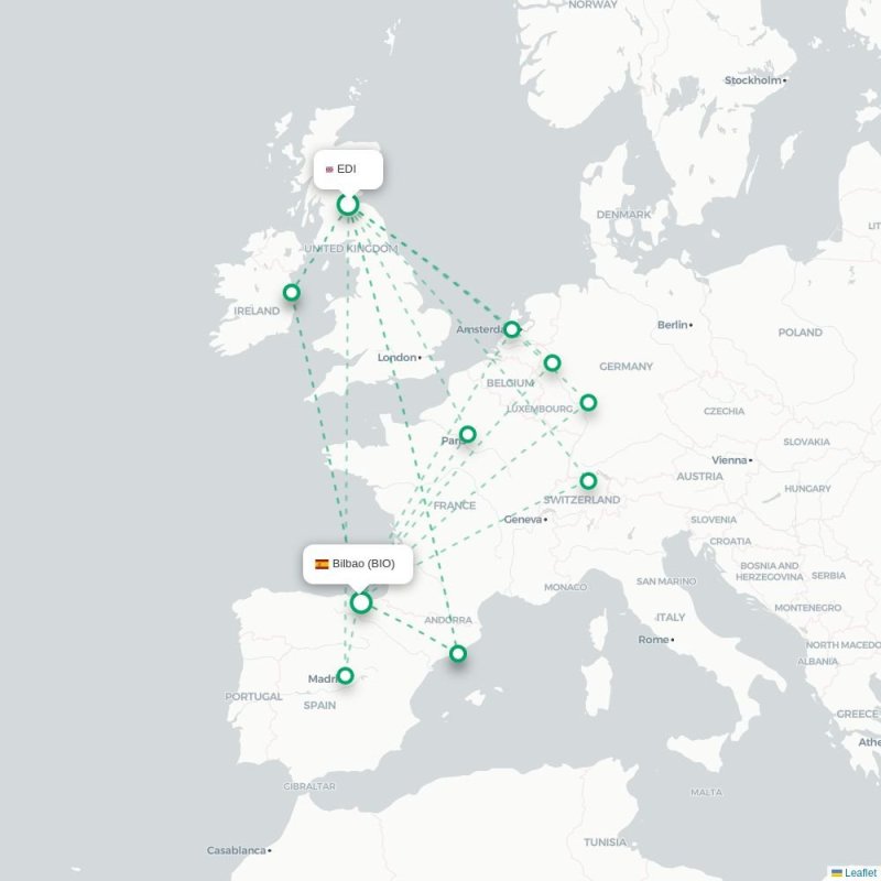 Flights from Edinburgh to Bilbao – Schedules & Airlines | eoob.uk