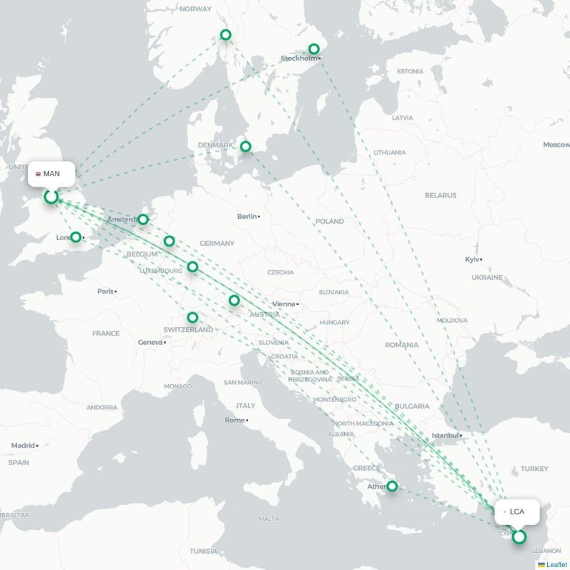 Flights from Manchester to Larnaca – Schedules & Airlines | eoob.uk