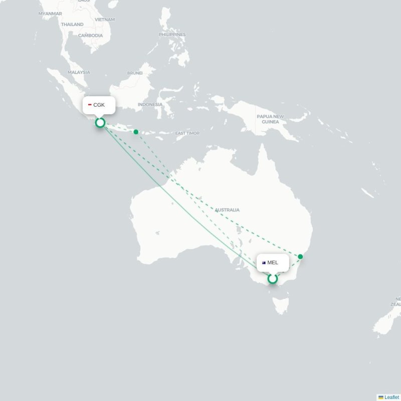 Flights from Melbourne to Jakarta – Schedules & Airlines | eoob.com.au