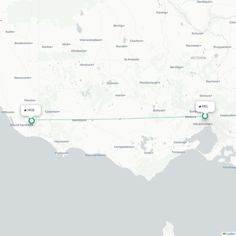 Flights from Melbourne to Mount Gambier – Schedules & Airlines | eoob ...