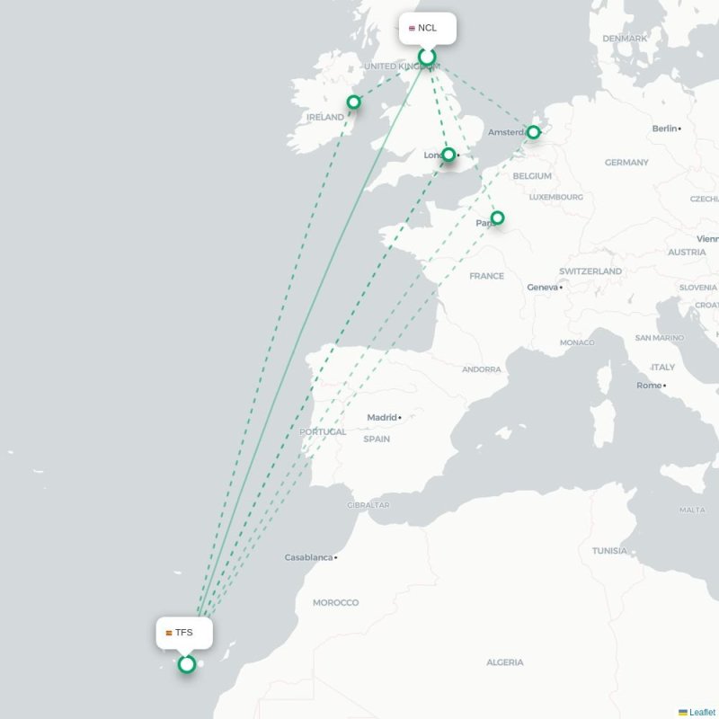 Flights from Newcastle to Tenerife – Schedules & Airlines | eoob.uk
