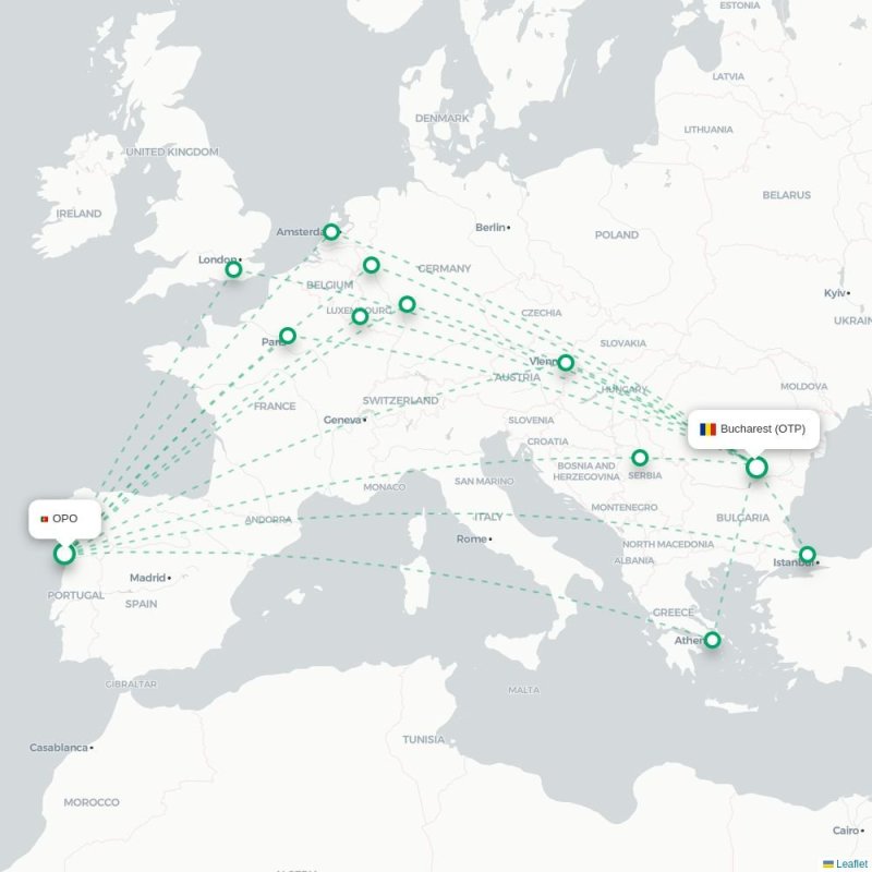Voos de Porto para Bucareste – Horários e companhias aéreas | eoob.pt