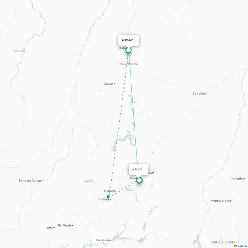 Voos de Palmas para Brasília – Horários e companhias aéreas | eoob.com.br