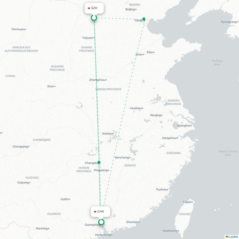从 Shuozhou 飞往 广州 的航班 – 时刻表和航空公司 | eoob.com.cn