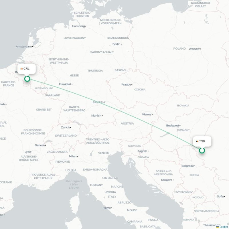 Vluchten van Timişoara naar Brussel – dienstregelingen & maatschappijen ...