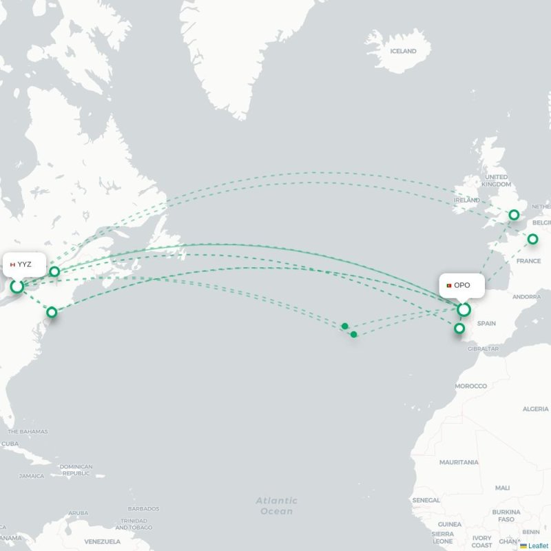 Voos diretos de Toronto para Porto – Horários e Companhias Aéreas | eoob.pt