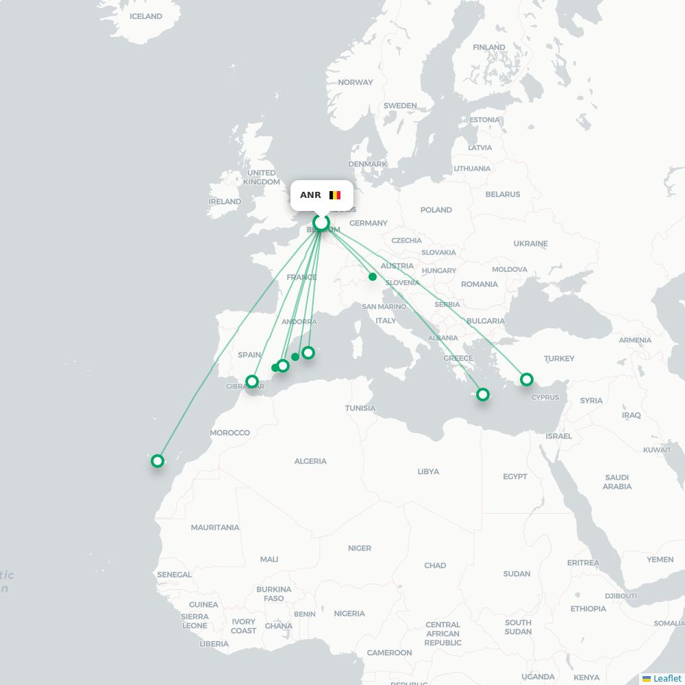 Bekijk alle geplande vluchten aankomsten op Deurne (ANR) | eoob.be