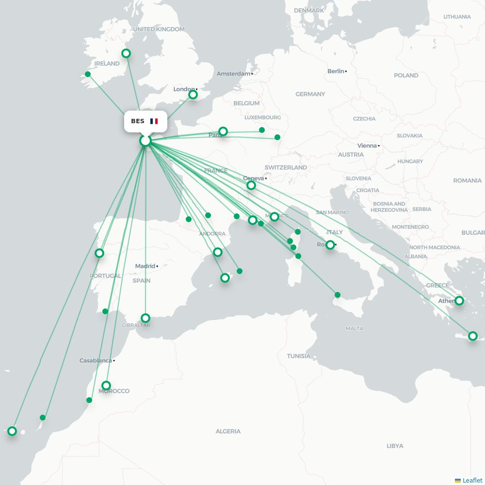 Vedi tutte le partenze programmate da Guipavas (BES) | eoob.it