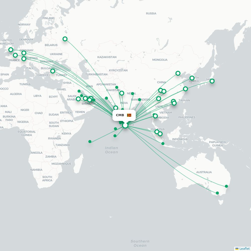 コロンボ (CMB) 空港 情報・フライト・ステータス 情報 | eoob.jp