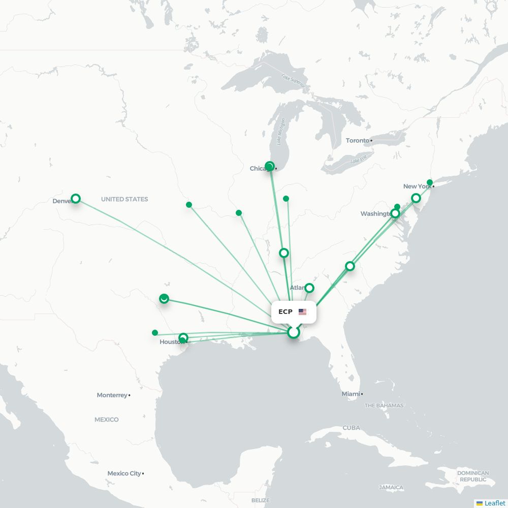 See airport maps of NW Florida Beaches (ECP) | eoob.us