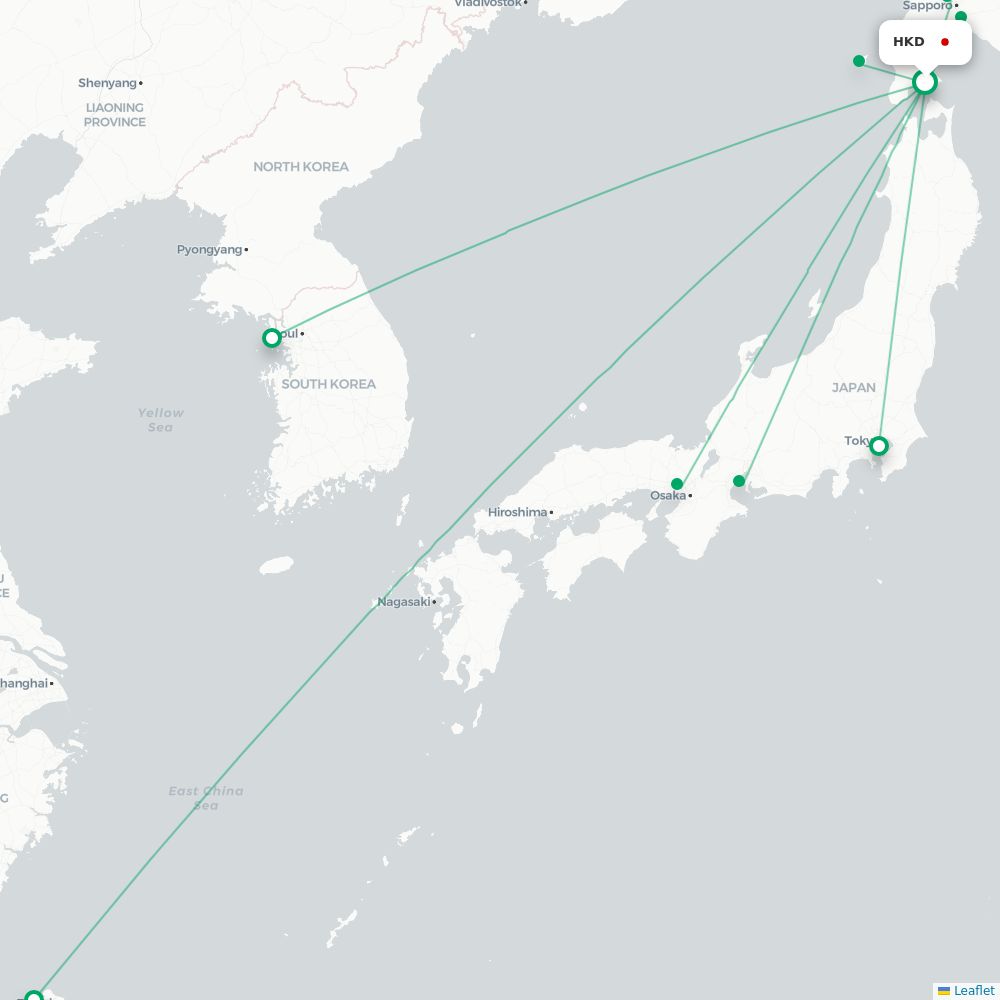 函館市 (HKD) 空港 情報・フライト・ステータス 情報 | eoob.jp