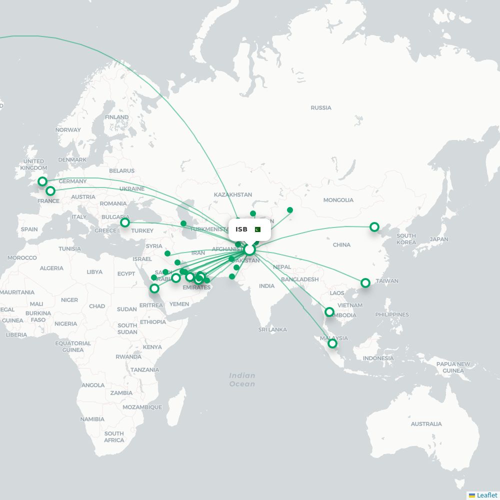 Vedi tutte le partenze programmate da Islamabad Intl (ISB) | eoob.it