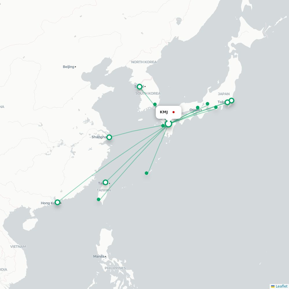 熊本空港（KMJ）出発便一覧 | eoob.jp