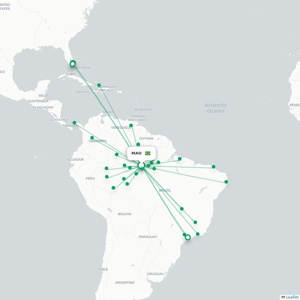 Ver mapas del aeropuerto Eduardo Gomes Intl (MAO) | eoob.com.ar