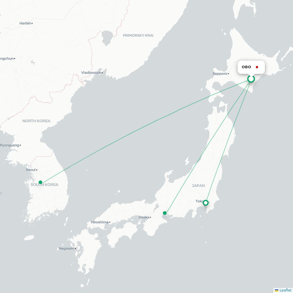 帯広空港（OBO）出発便一覧 | eoob.jp