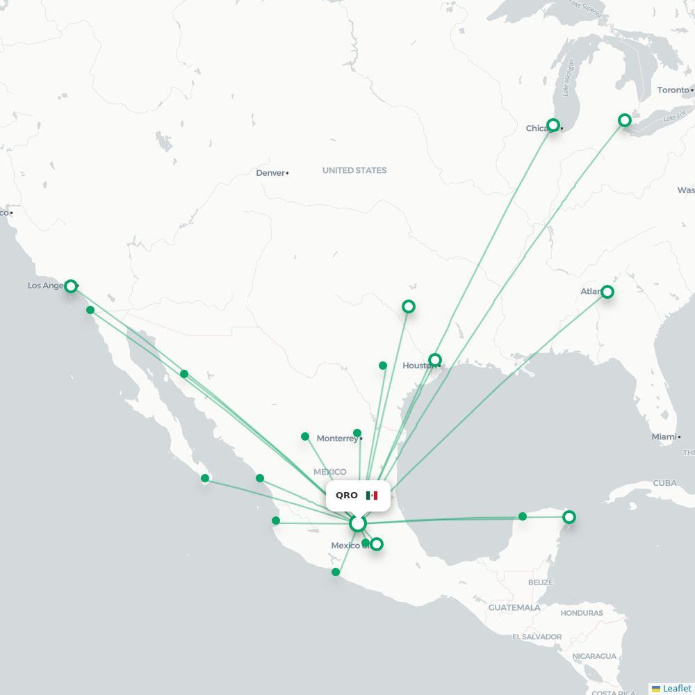 Mapa del aeropuerto Queretaro (QRO) | eoob.com.mx