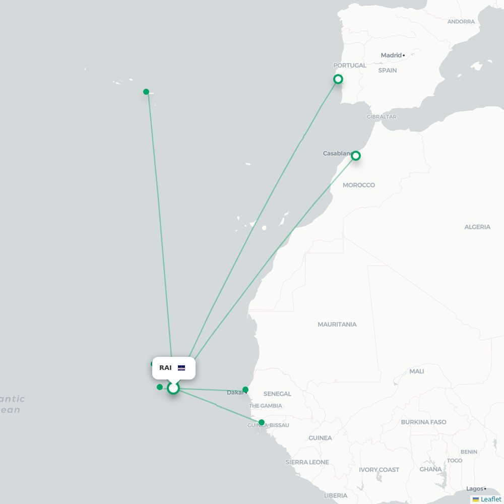 Voir carte de l’aéroport Aéroport Intl de Praia (RAI) | eoob.fr