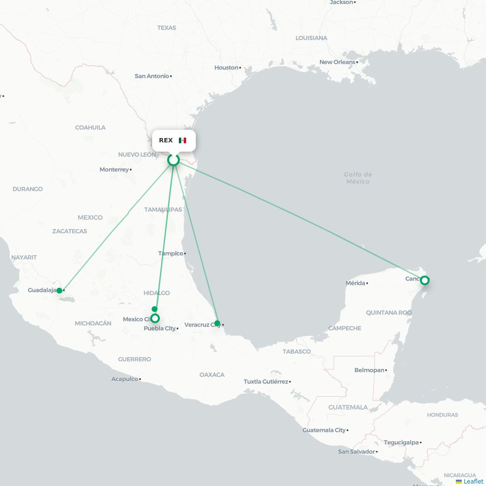 Mapa del aeropuerto Gen Lucio Blanco (REX) | eoob.com.mx