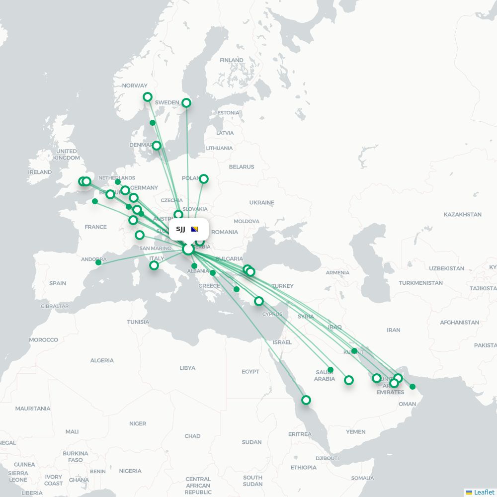 Zobacz mapy lotniska Butmir (SJJ) | eoob.pl