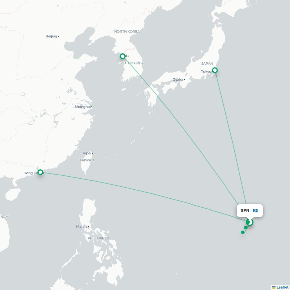 サイパン国際空港（SPN）の空港地図を見る | eoob.jp