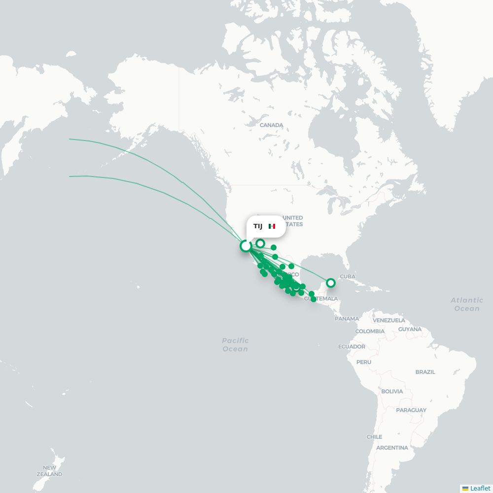 Mapa del aeropuerto Internacional de Tijuana (TIJ) | eoob.com.mx
