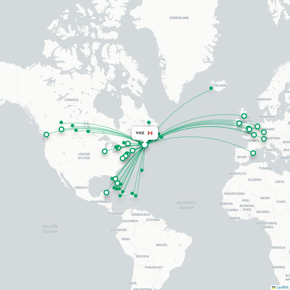 Mapa del aeropuerto Halifax-Stanfield (YHZ) | eoob.es
