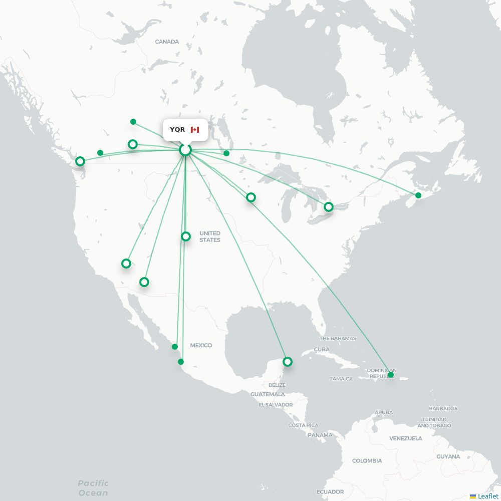 Mapa del aeropuerto Regina (YQR) | eoob.com.mx